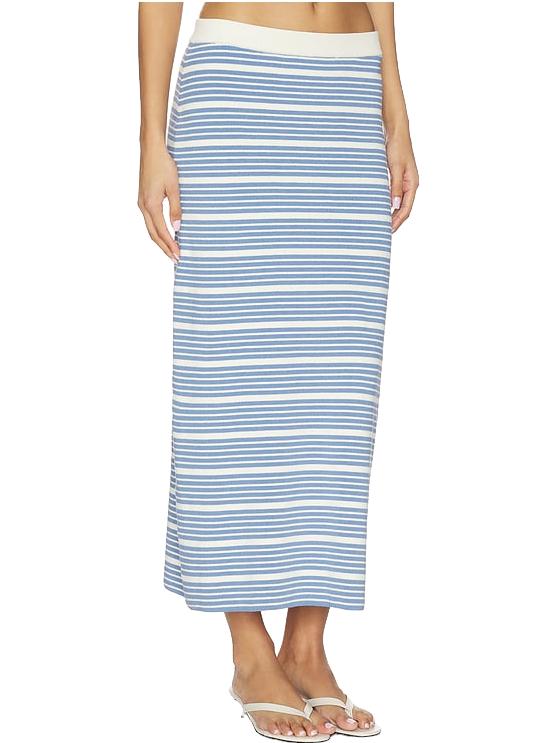 L*SPACE LSPACE Ravello Maxi Skirt with Striped Pattern